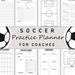 Soccer Practice Planner for Coaches, Soccer Coach Planner, Soccer ...