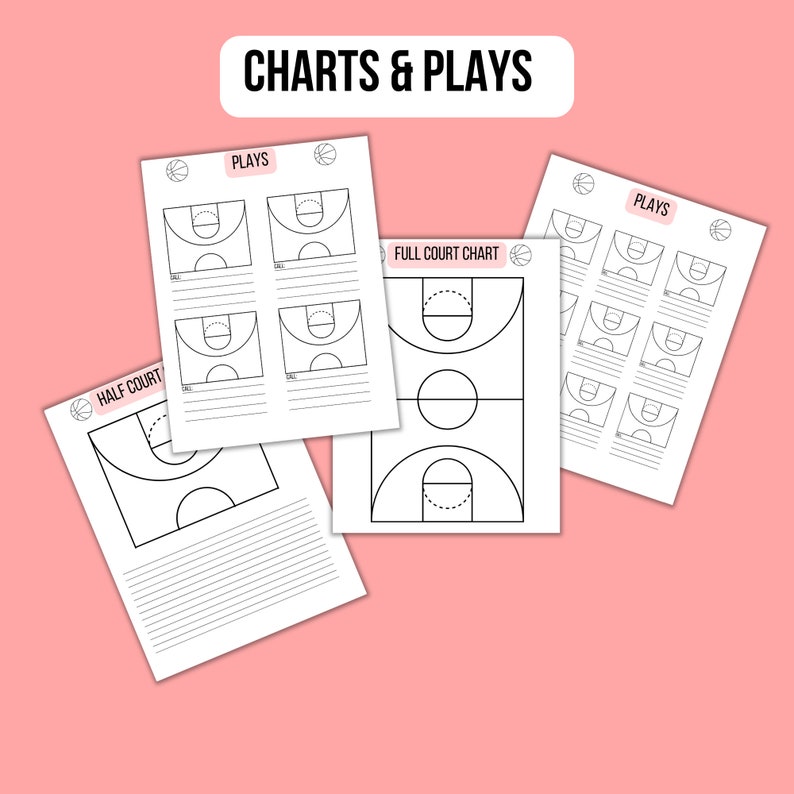 Basketball Planner, Basketball Coach Planner, Basketball Season Planner ...