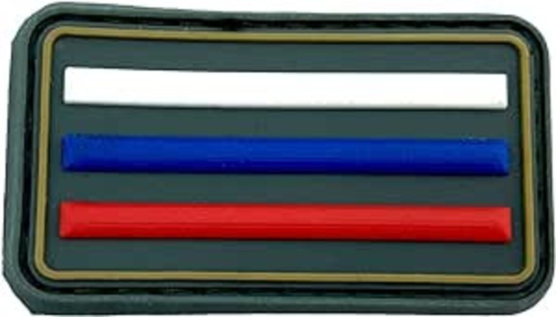 Russia Russian Россия RUS Bars Stripes Flag PVC Airsoft Paintball ...