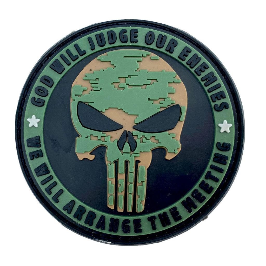 God Will Judge Our Enemies Camo Skull PVC Airsoft Paintball - Etsy