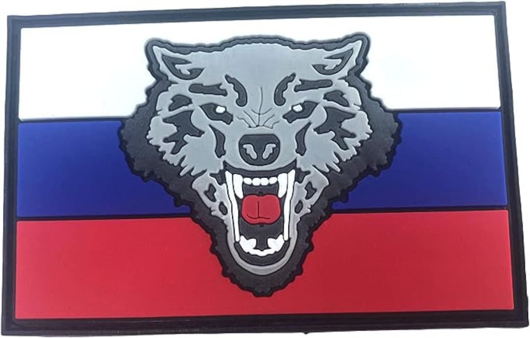 Russia Russian Россия Wolf Flag Airsoft Paintball PVC Morale Cosplay ...