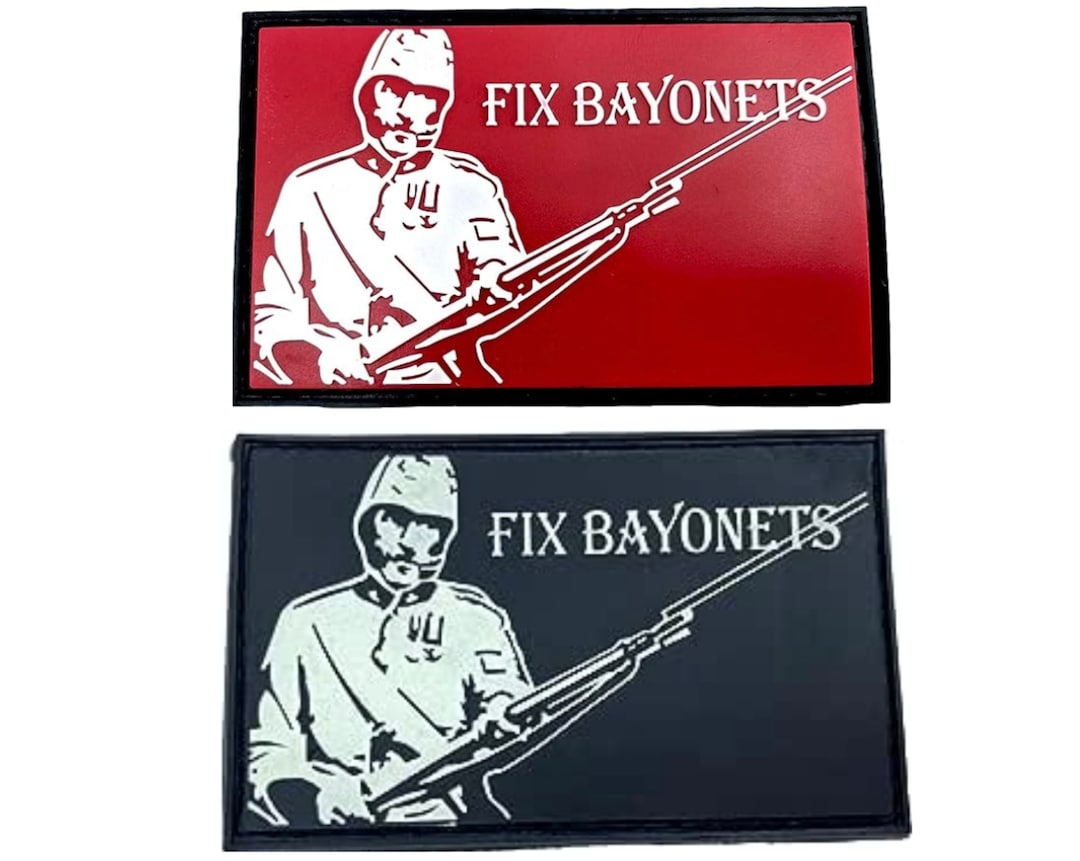 Fix Bayonets Airsoft Paintball PVC Morale Team Patch - Etsy