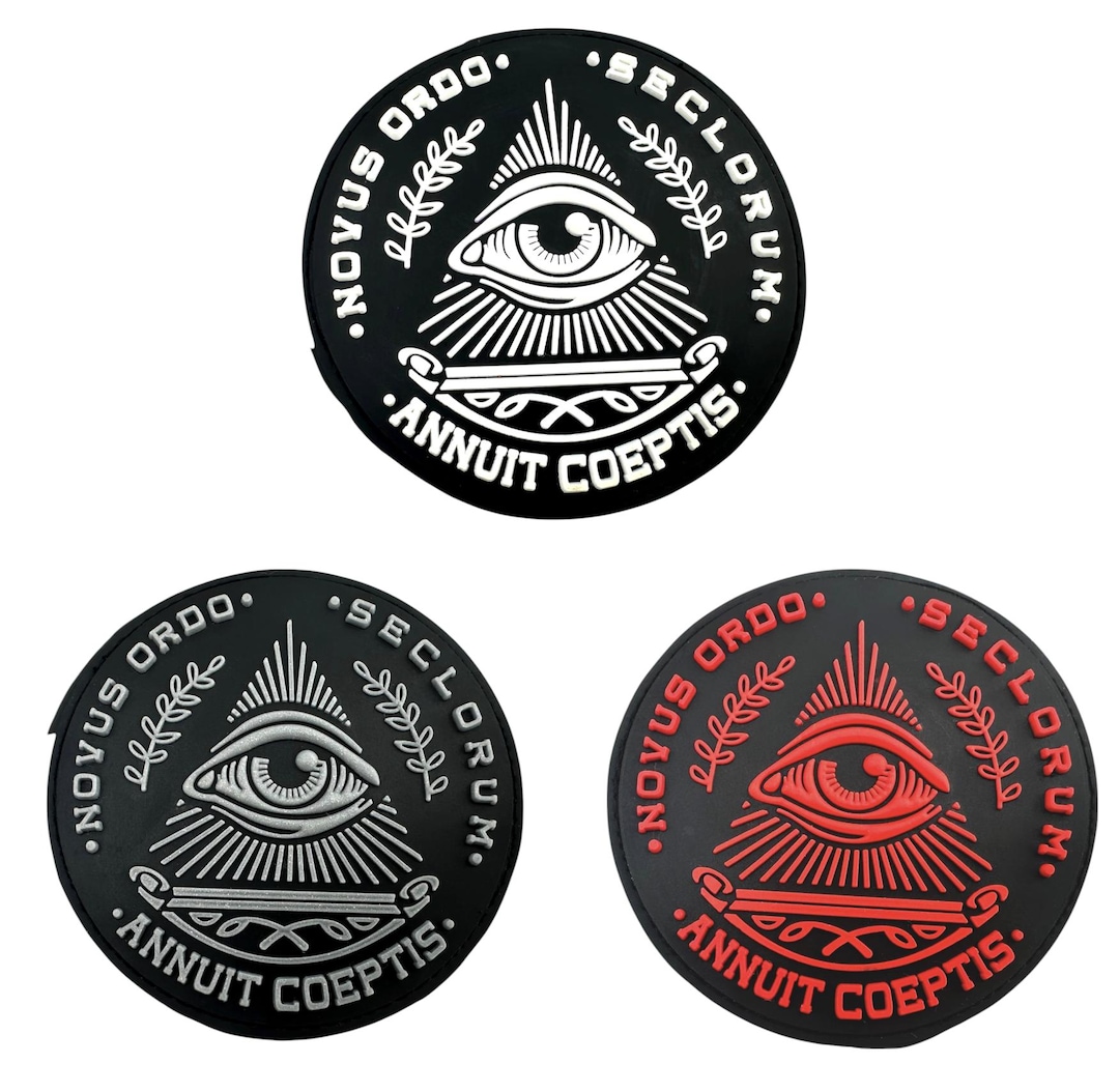 Illuminati Eye of Providence Annuit Coeptis Airsoft Paintball PVC ...