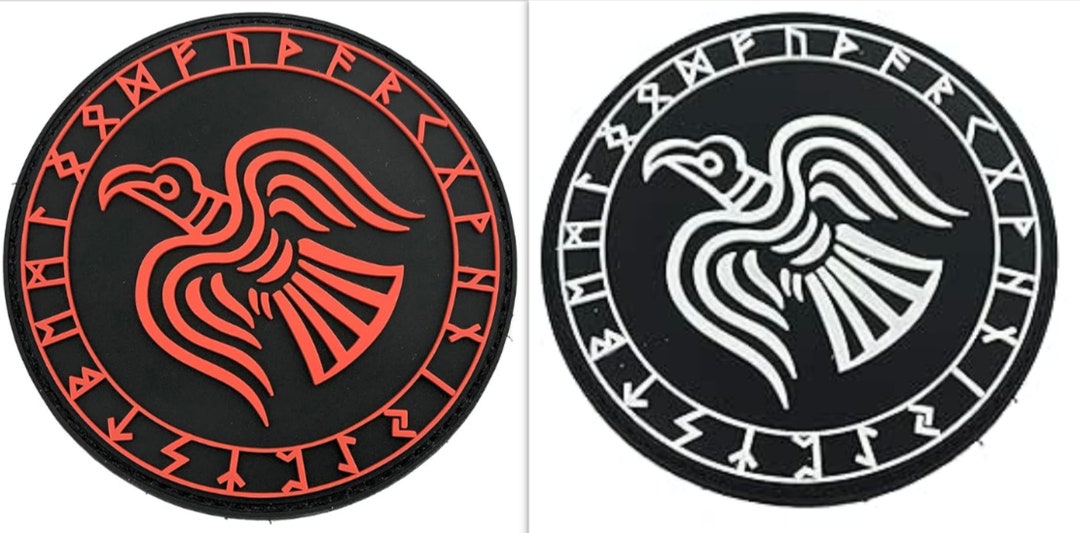 Odin's Raven Norse Rune Viking PVC Airsoft Paintball Morale Patch - Etsy