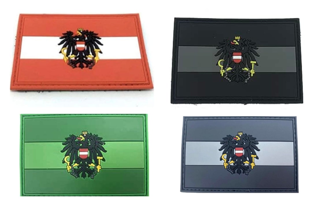 Austria Austrian Österreich Crest Flag PVC Airsoft Paintball Morale Patch - Etsy