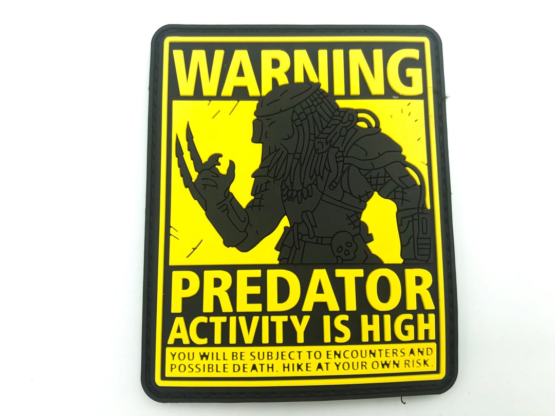 Predator Activity is High Airsoft Paintball PVC Morale Cosplay Patch - Etsy