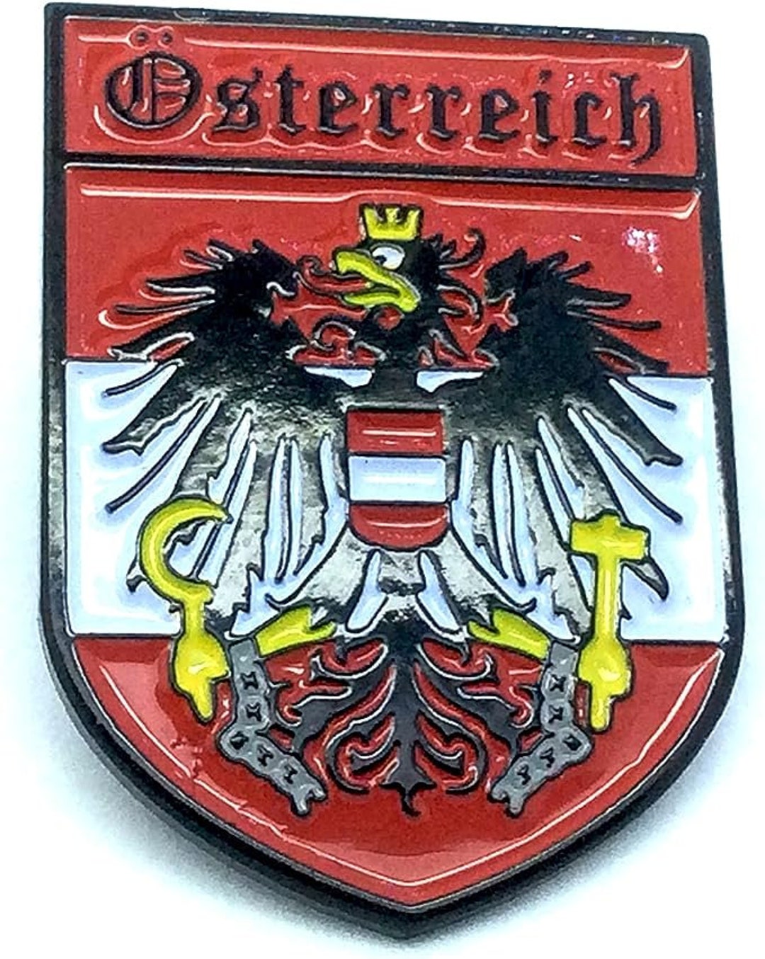 Austria Coat of Arms Österreich Crest Flag Metal Pin Badge Brooch - Etsy