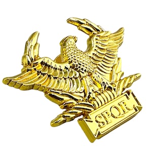 SPQR Senatus Populusque Romanus Ancient Roman Republic Metal Pin Badge ...