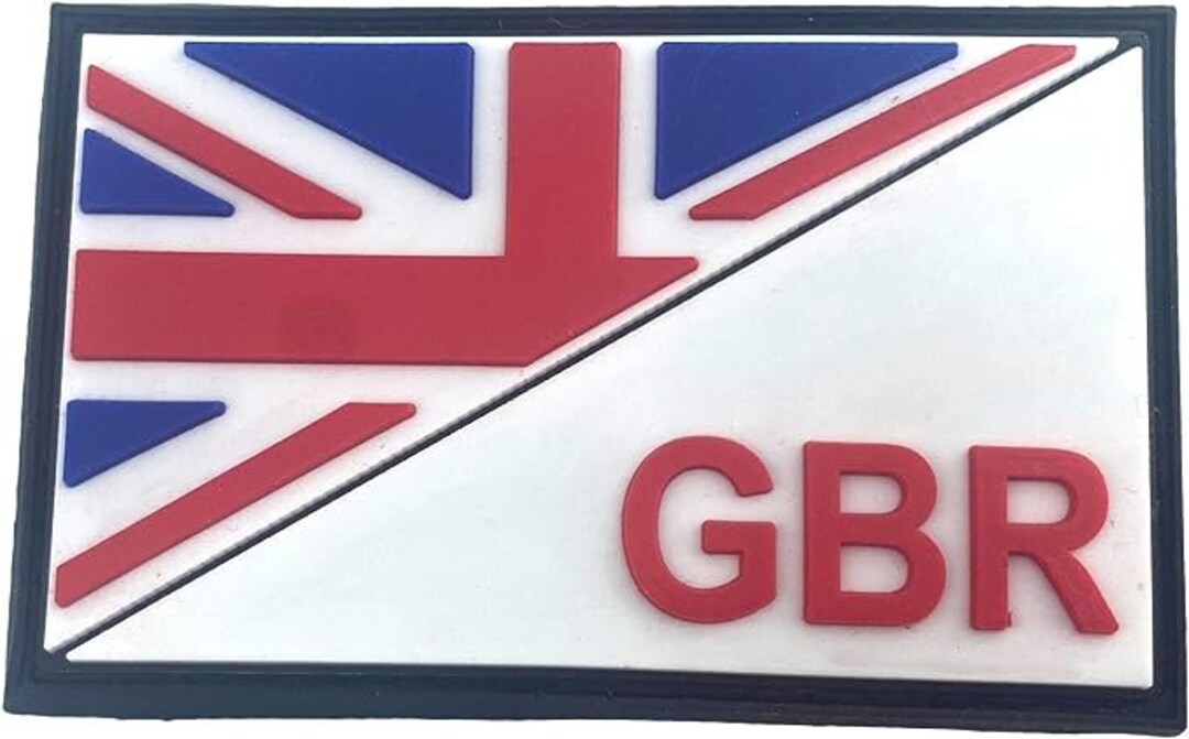 Great Britain Diagonal GBR Flag Tactical PVC Airsoft Paintball Cosplay ...