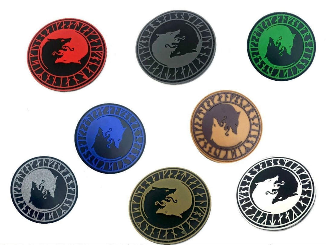 Viking Wolf Geri and Freki Norse Rune PVC Airsoft Paintball Cosplay Morale Patch - Etsy