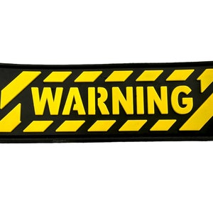 Warning Tactical Airsoft Paintball PVC Morale Patch - Etsy