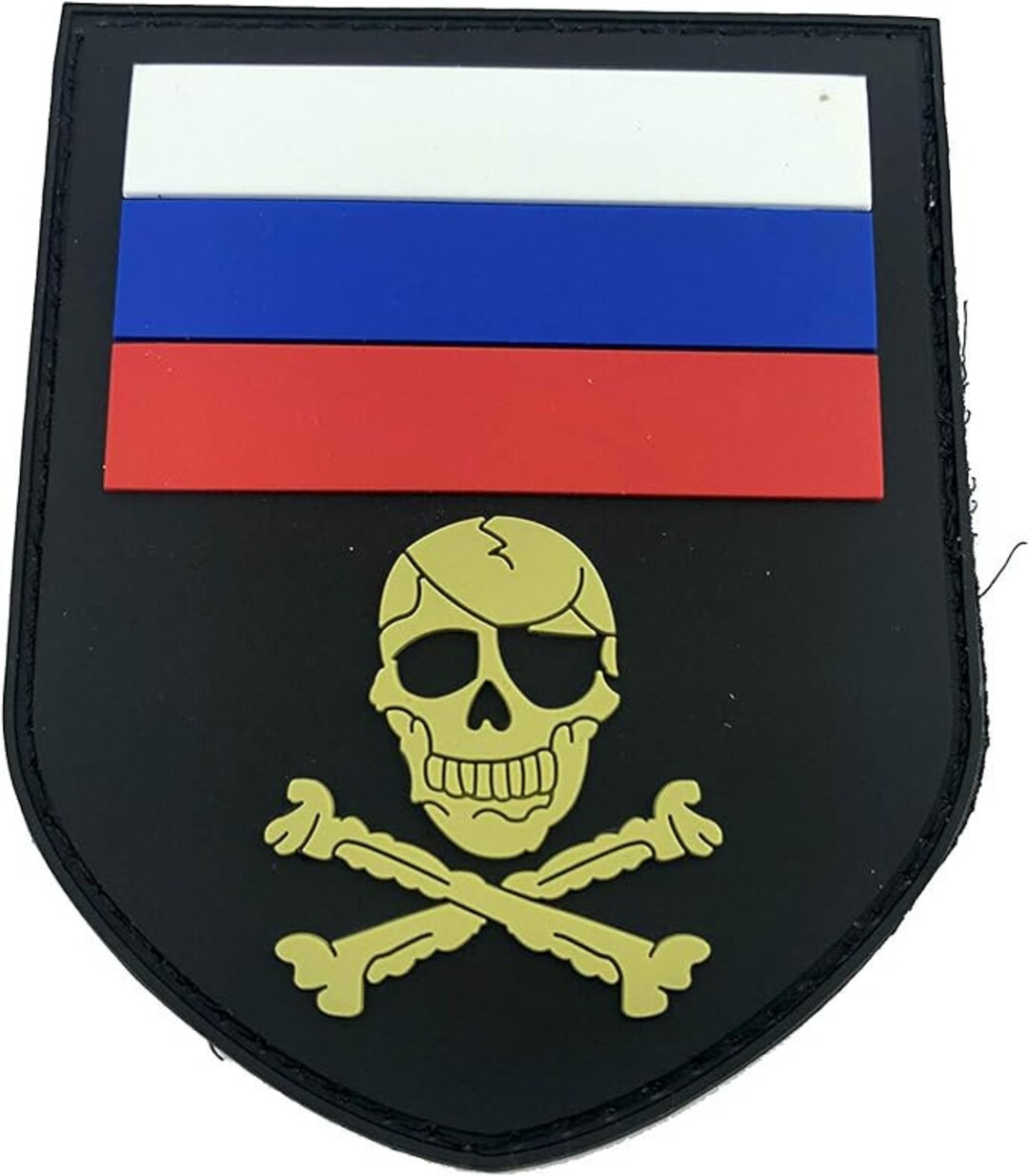 Russia Russian Pоссия Skull & Crossbones Pirate Flag Airsoft PVC Morale ...