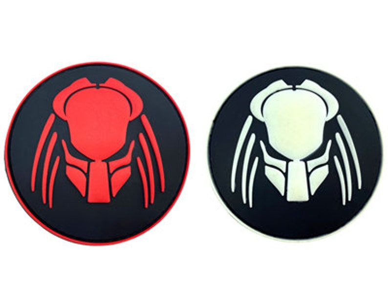Predator Round Tactical Airsoft Paintball PVC Morale Cosplay Fan Patch ...