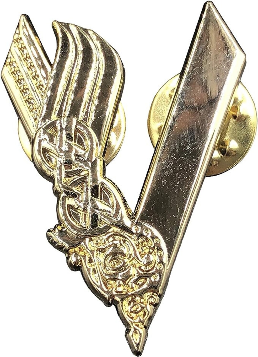 Viking Emblem Gold Norse Rune Lapel Pin Badge Cosplay Fan Brooch - Etsy UK