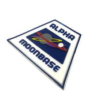 Alpha Moonbase Space 1999 Patch tattico in PVC Airsoft Paintball ...
