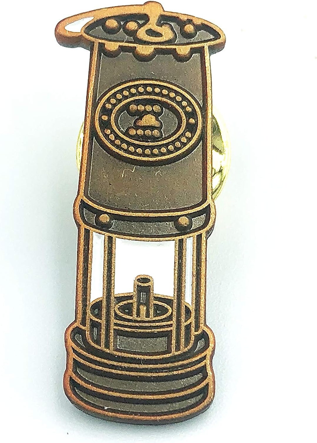 Coal Miners Davy Lamp Safety Lamp Mining Tribute Metal Pin Badge Brooch ...