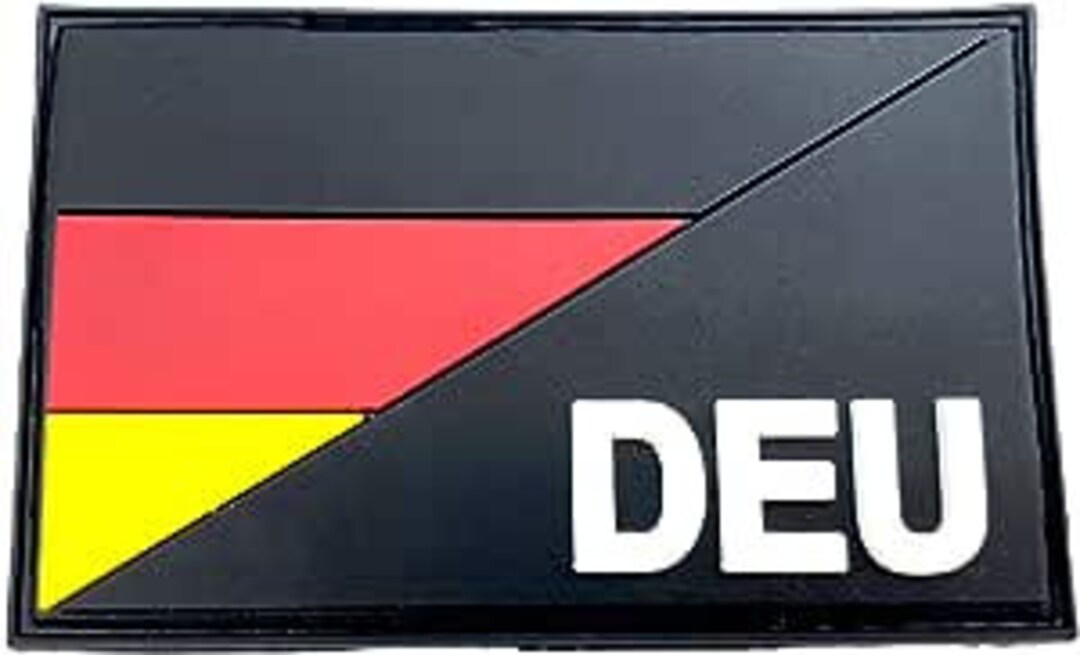 German Germany Deutschland DEU Glow in the Dark Flag Tactical PVC ...