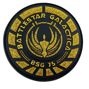 Battlestar BSG 75 Officer Sci Fi PVC Airsoft Paintball Cosplay Morale ...