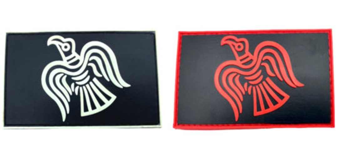 Odin Raven Norse Viking Rune PVC Airsoft Paintball Cosplay Morale Patch ...