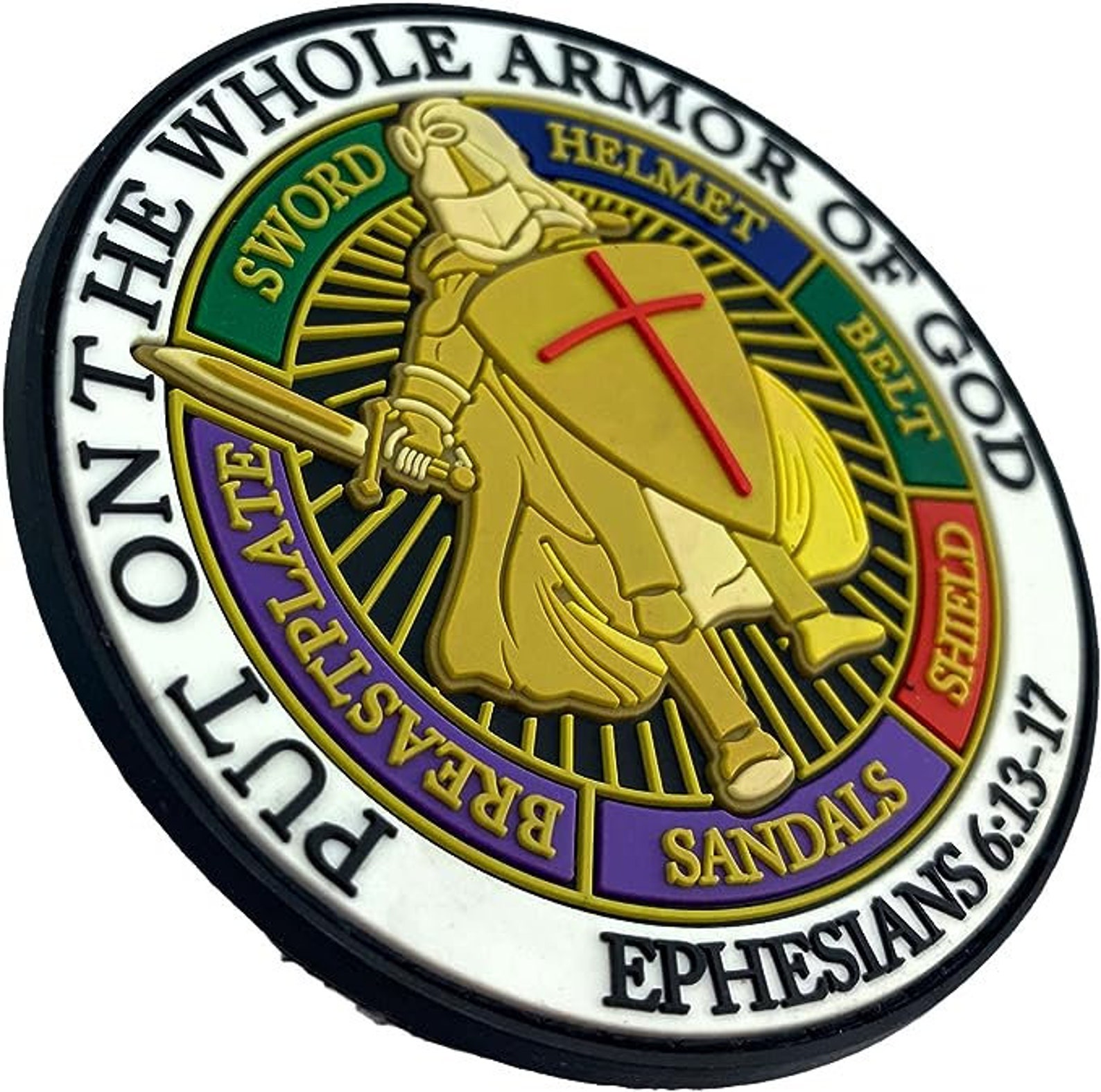 Put on the Whole Armor of God PVC Airsoft Paintball Cosplay Morale ...
