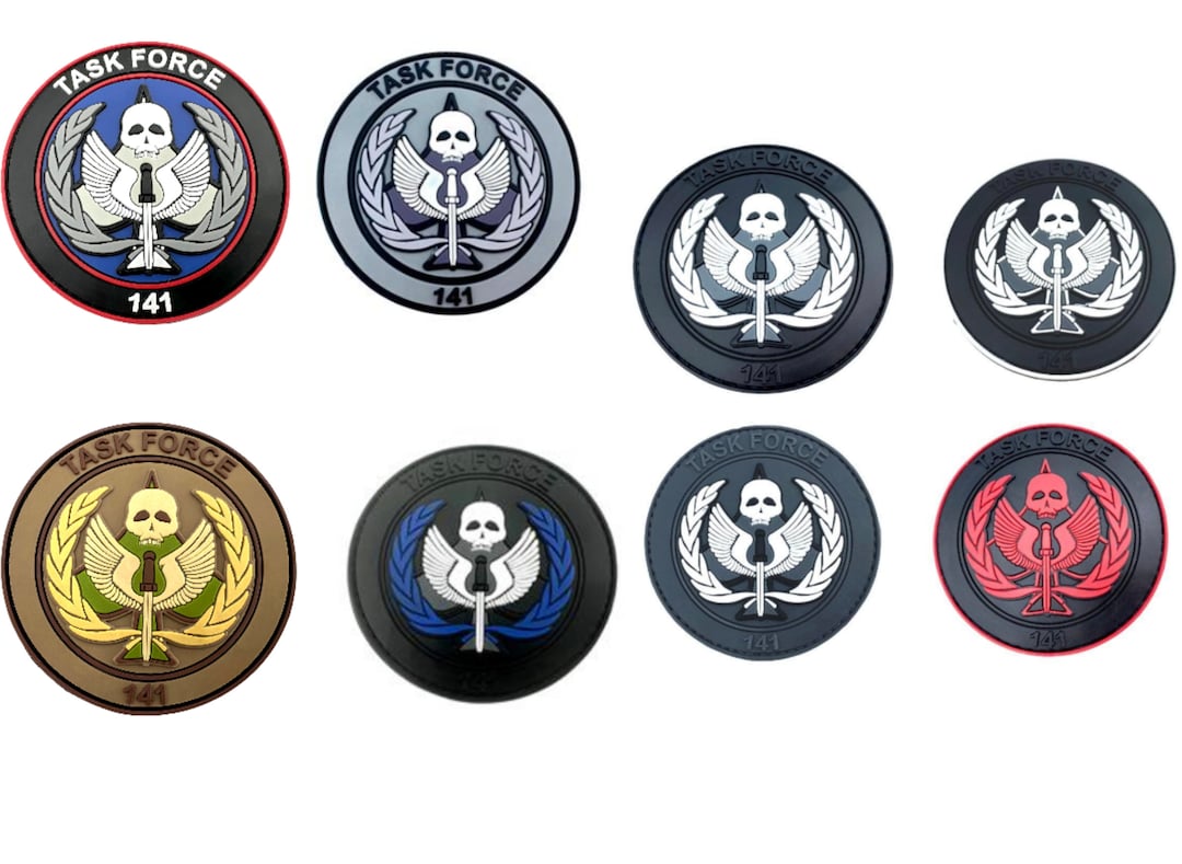 Task Force 141 Black Operative PVC Airsoft Paintball Cosplay Patch - Etsy