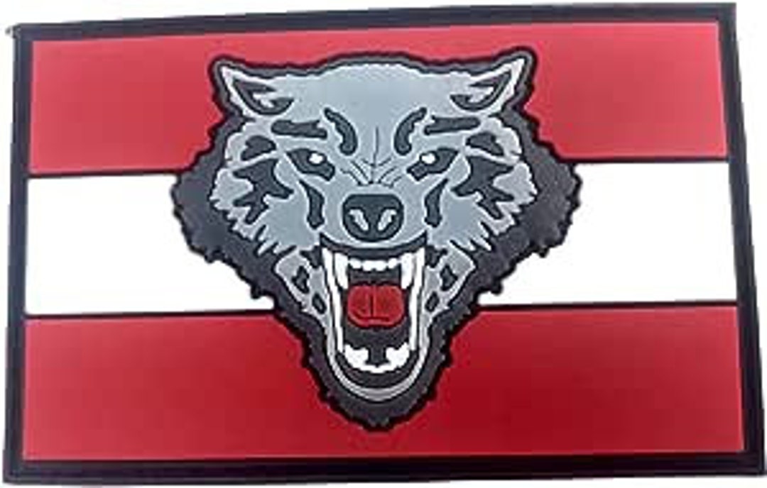 Austria Austrian Wolf Flag Airsoft PVC Morale Cosplay Team Patch - Etsy