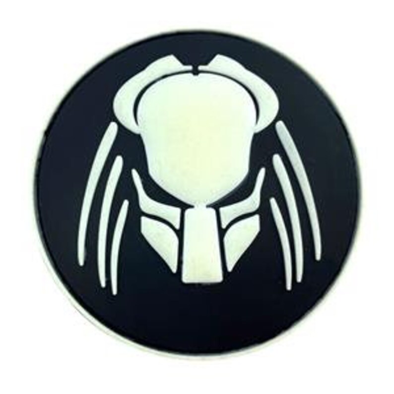 Predator Round Tactical Airsoft Paintball PVC Morale Cosplay Fan Patch ...