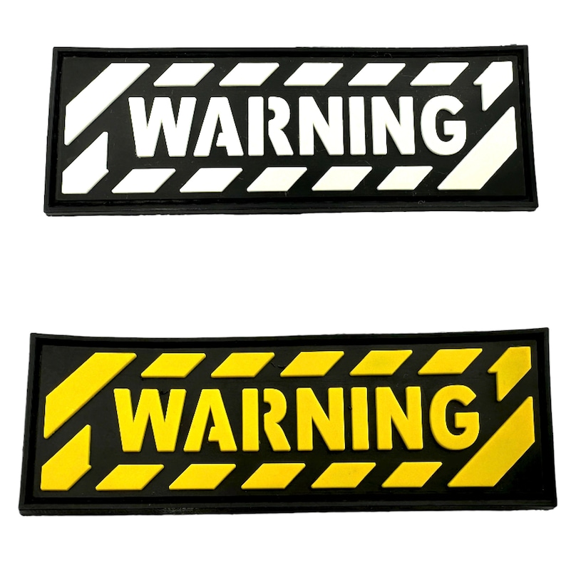 Warning Tactical Airsoft Paintball PVC Morale Patch - Etsy