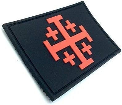 Jerusalem Cross Knights Templar PVC Airsoft Paintball Morale Patch - Etsy