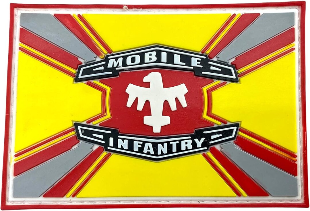 Mobile Infantry Flag Sci-fi Tactical Airsoft PVC Cosplay Morale Fan ...