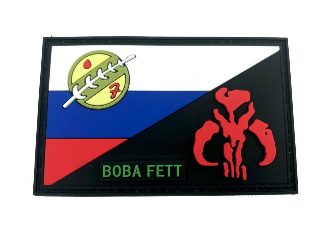 Russia Россия Flag Bounty Hunter Boba Fett Bantha Skull Cosplay Airsoft ...
