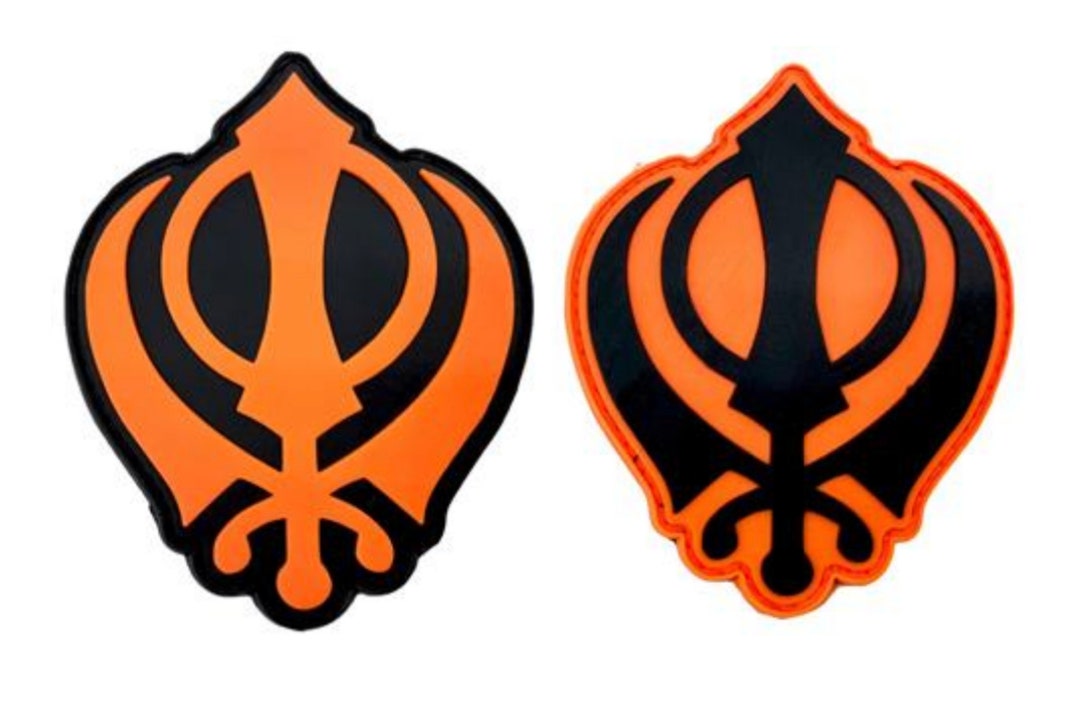 Sikh Sikhism Khanda Symbol Airsoft Paintball PVC Morale Cosplay Patch ...