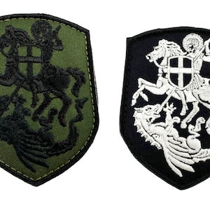 Knights Templar St George & Dragon Crusader Tactical Embroidered ...