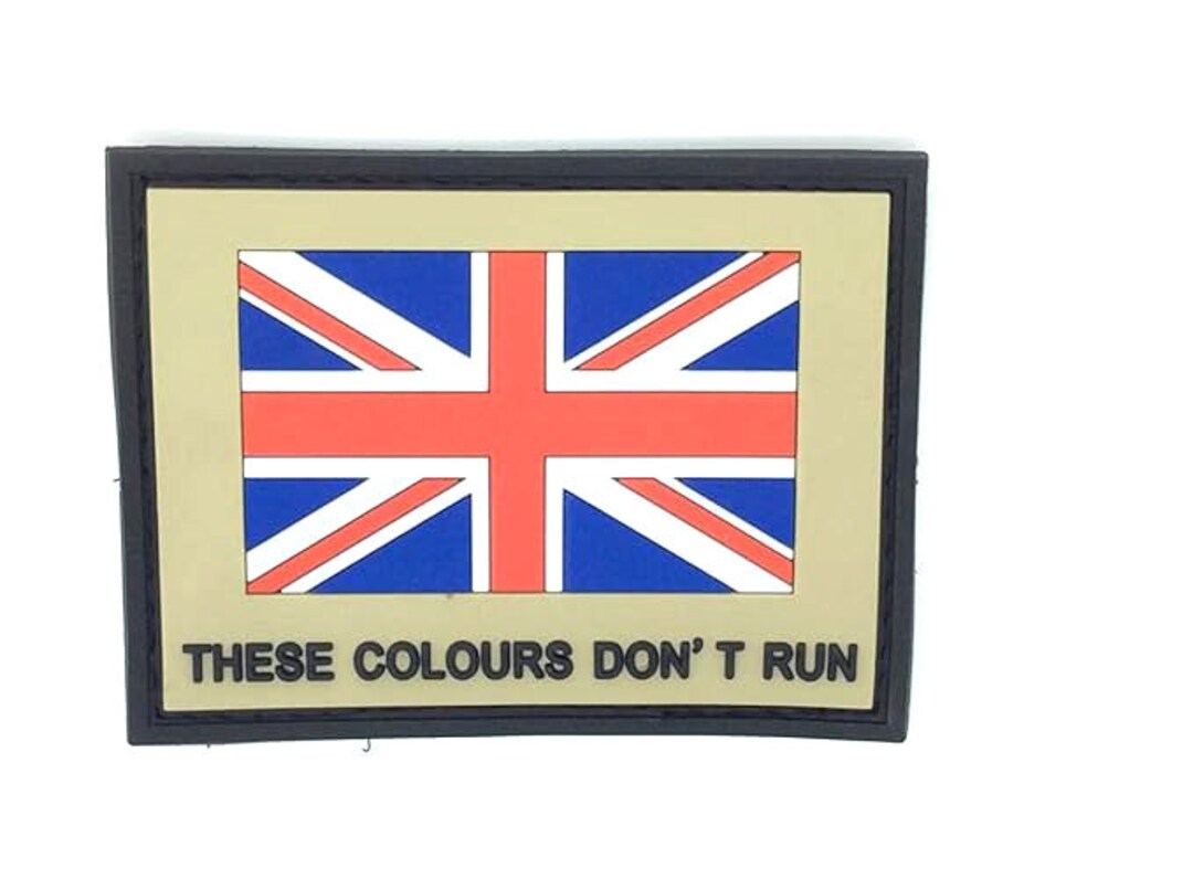 These Colours Don't Run Union Jack United Kingdom PVC Airsoft Paintball ...