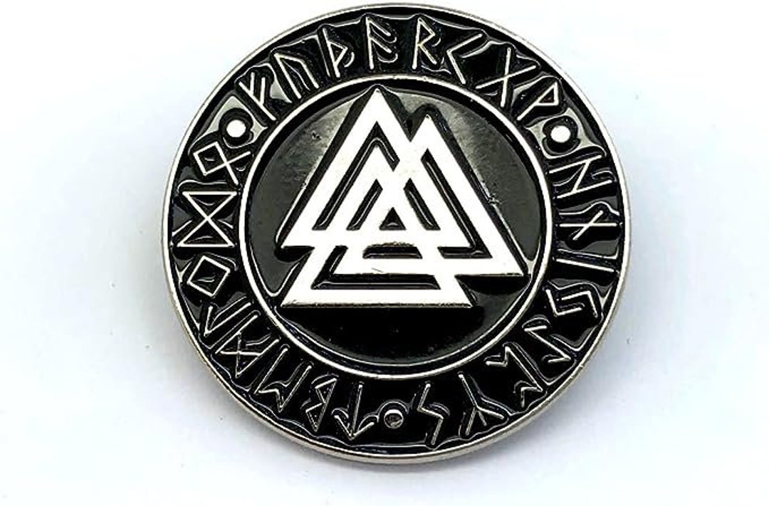 Valknut Knot Of The Slain Norse Rune Viking Silver Metal Pin Insignia Broche - Etsy España