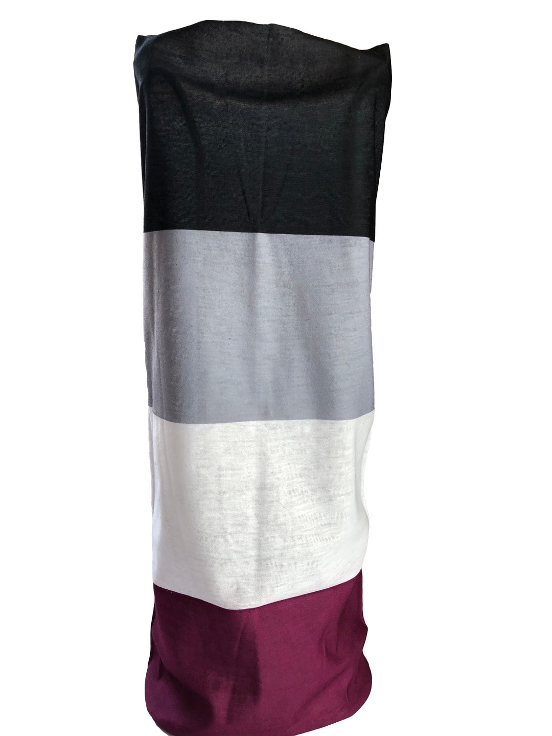 Asexual LBGTQ Gay Pride Flag Quick Dry Microfibre Bandana Neck Snood ...