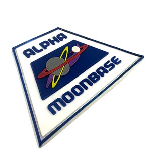 Alpha Moonbase Space 1999 Patch tattico in PVC Airsoft Paintball ...