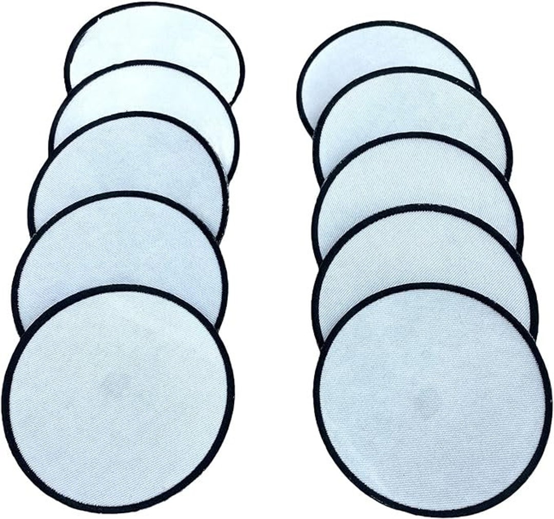 Round Hook Backed Sublimation Blank Patches for DIY Custom Patches - Etsy