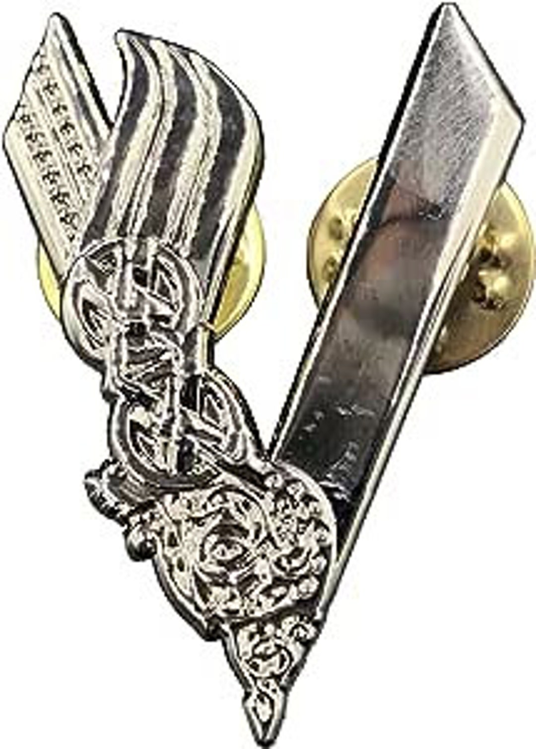 Viking Emblem Silver Norse Rune Lapel Pin Badge Cosplay Fan Brooch - Etsy