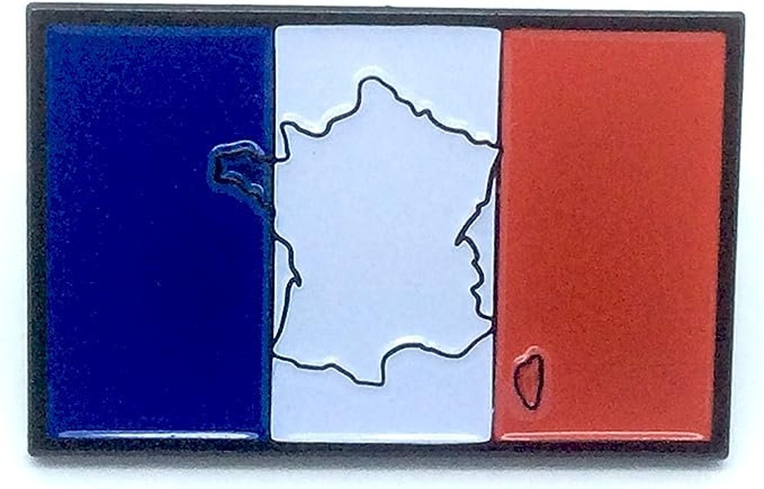 Embossed France French Country Flag Metal Pin Badge Brooch - Etsy