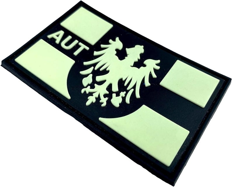 Austrian Austria AUT Coat of Arms Flag Tactical Airsoft Paintball PVC ...
