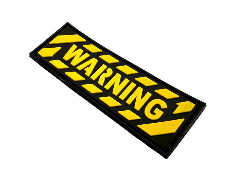 Warning Tactical Airsoft Paintball PVC Morale Patch - Etsy