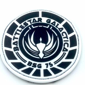 Battlestar BSG 75 Officer Sci Fi PVC Airsoft Paintball Cosplay Morale ...