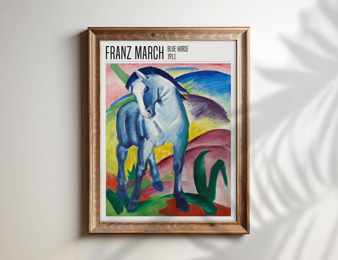 FRANZ MARCH (the Large Blue Horses) is a 1911 - Vintage Wall Art ...