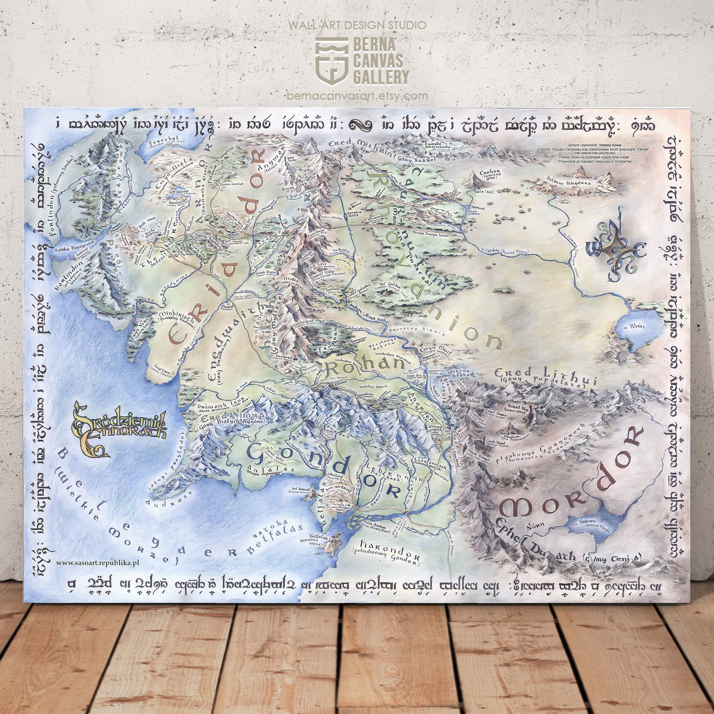 Tolkien Map Wallpaper