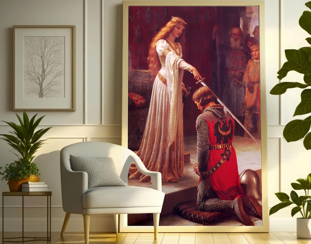 Accolade, Edmund Blair Leighton, the Accolade Poster, Young Queen, the ...