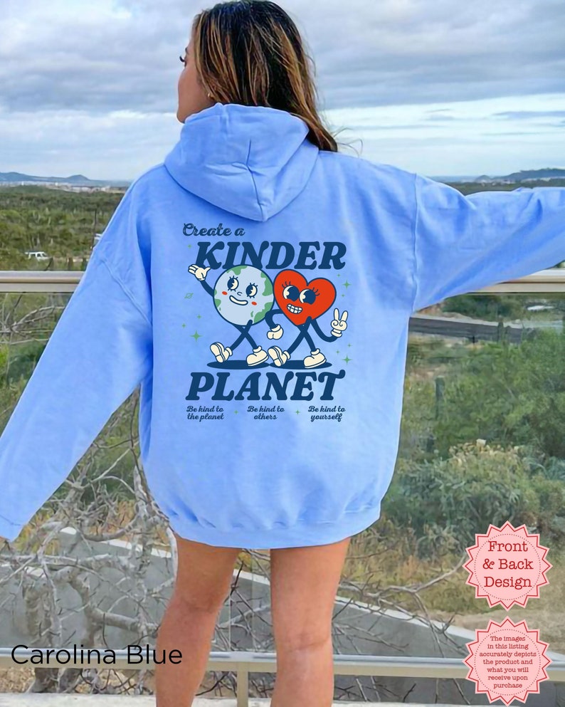 Create a Kinder Planet Hoodie Granola Girl Style Earth Day Gift ...