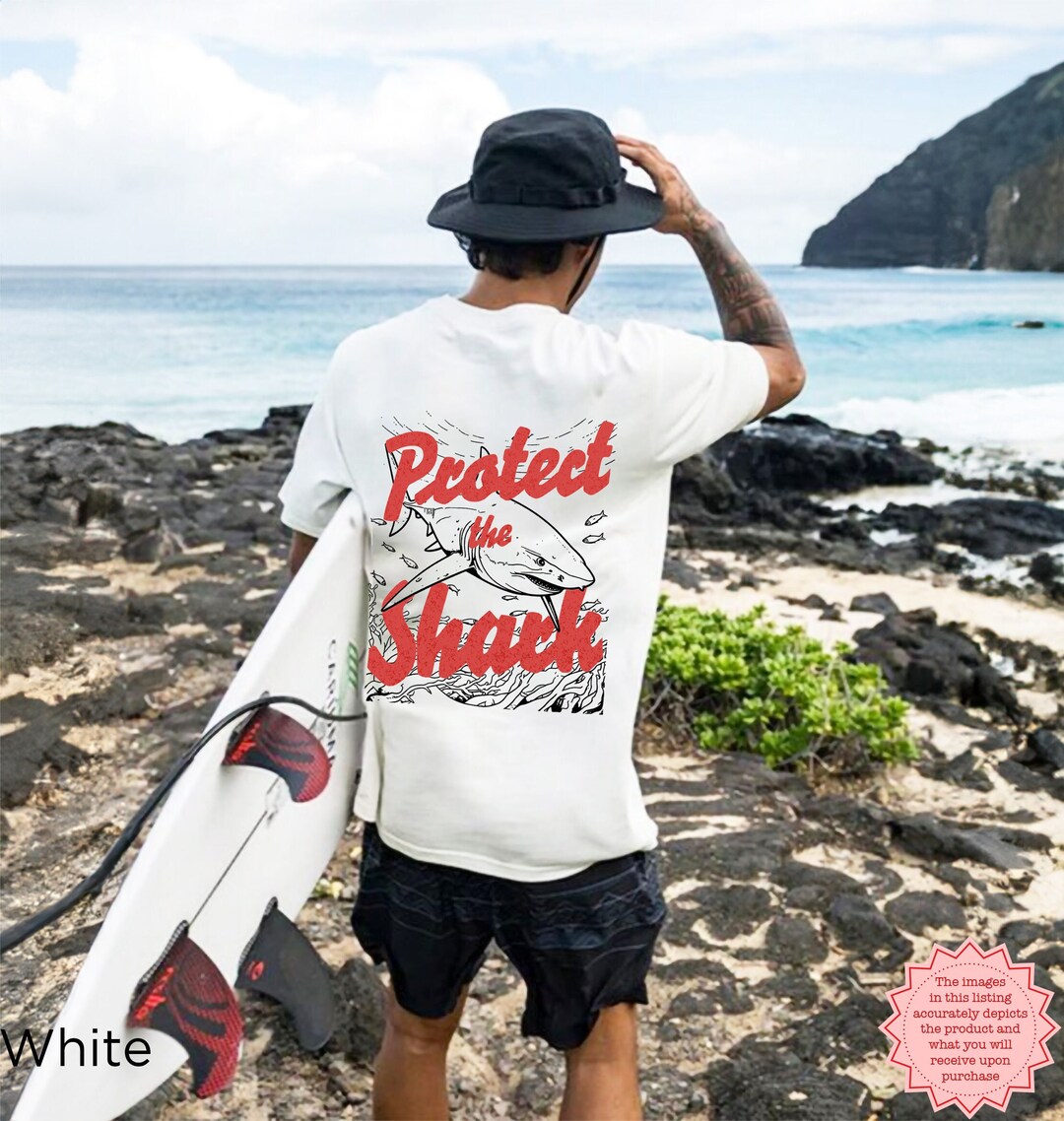 Shark T-shirt Respect the Locals Shirt Ocean Conservation Save the ...