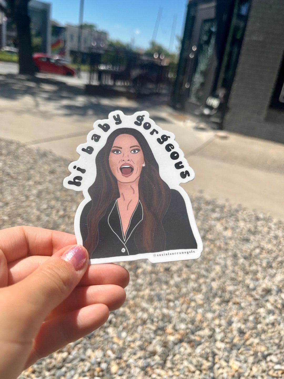 Lisa Barlow "hi Baby Gorgeous" Vinyl Sticker - Etsy