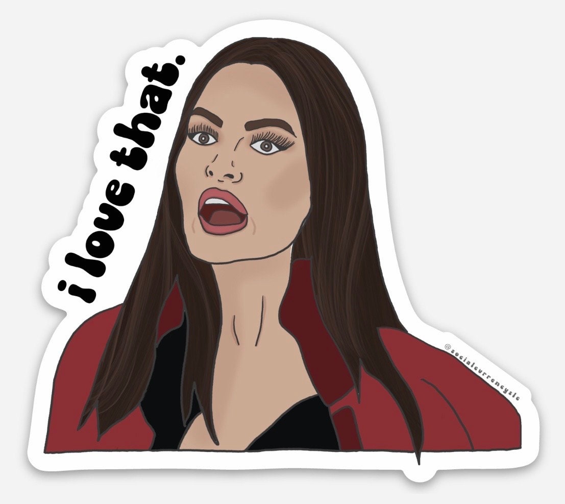 Lisa Barlow “I Love That” Vinyl Sticker - Etsy